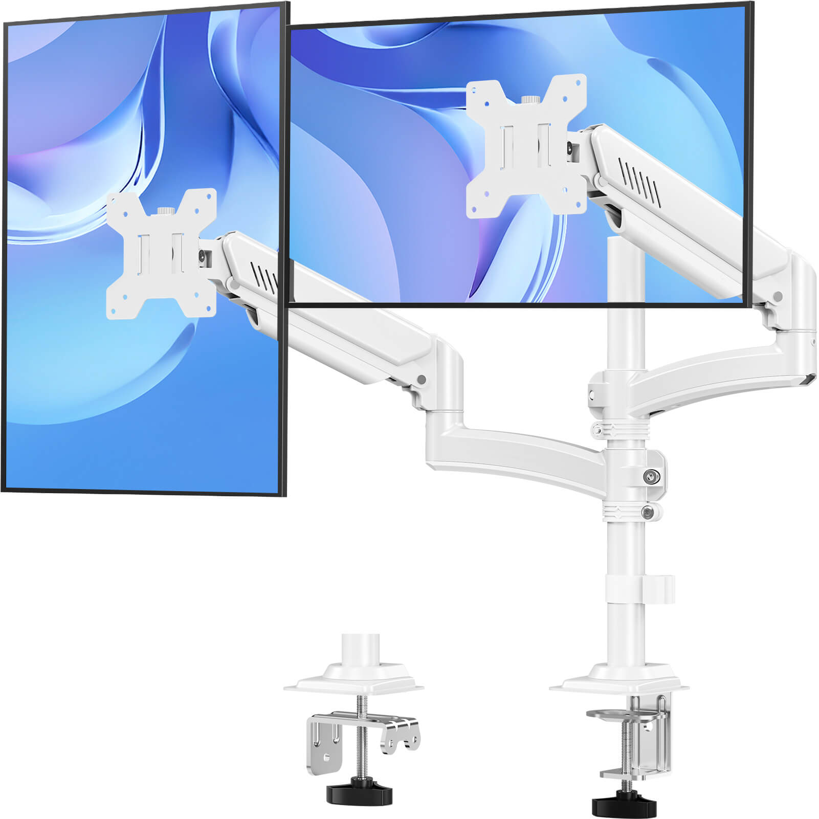 Freelift Dual Monitor Desk Mount for Max 32'' Monitors MUA6016W – MOUNTUP