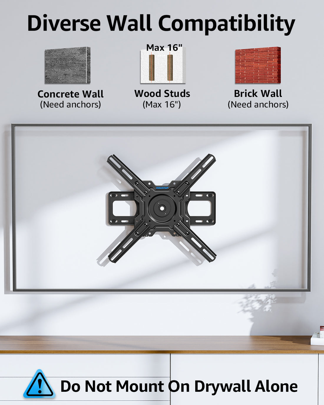 MOUNTUP Ultra-Slim & Rotating TV Wall Mount for Samsung The Frame/Neo