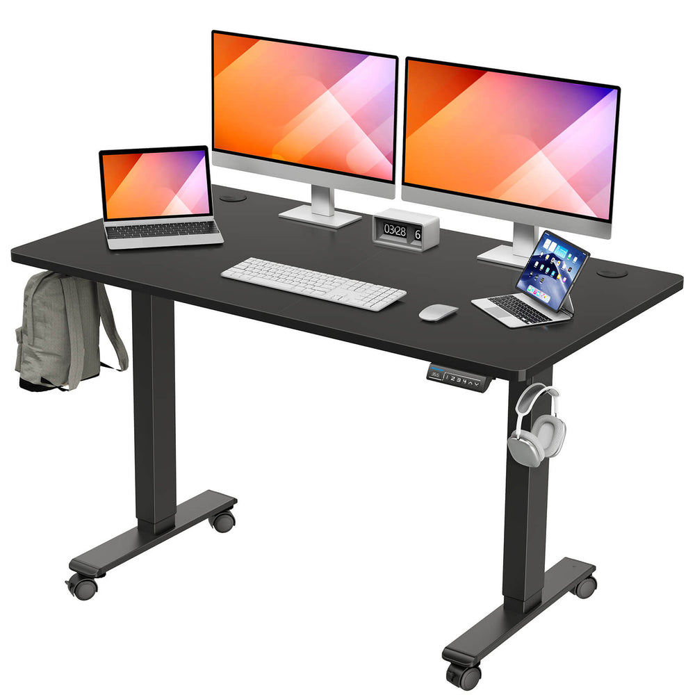 Electric Height Adjustable Standing Desk - Black – MOUNTUP