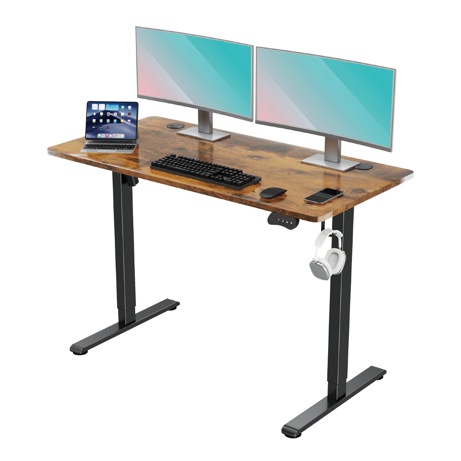 Electric Stand Up Desk Computer Standing Desk Office Height Adjustable ...