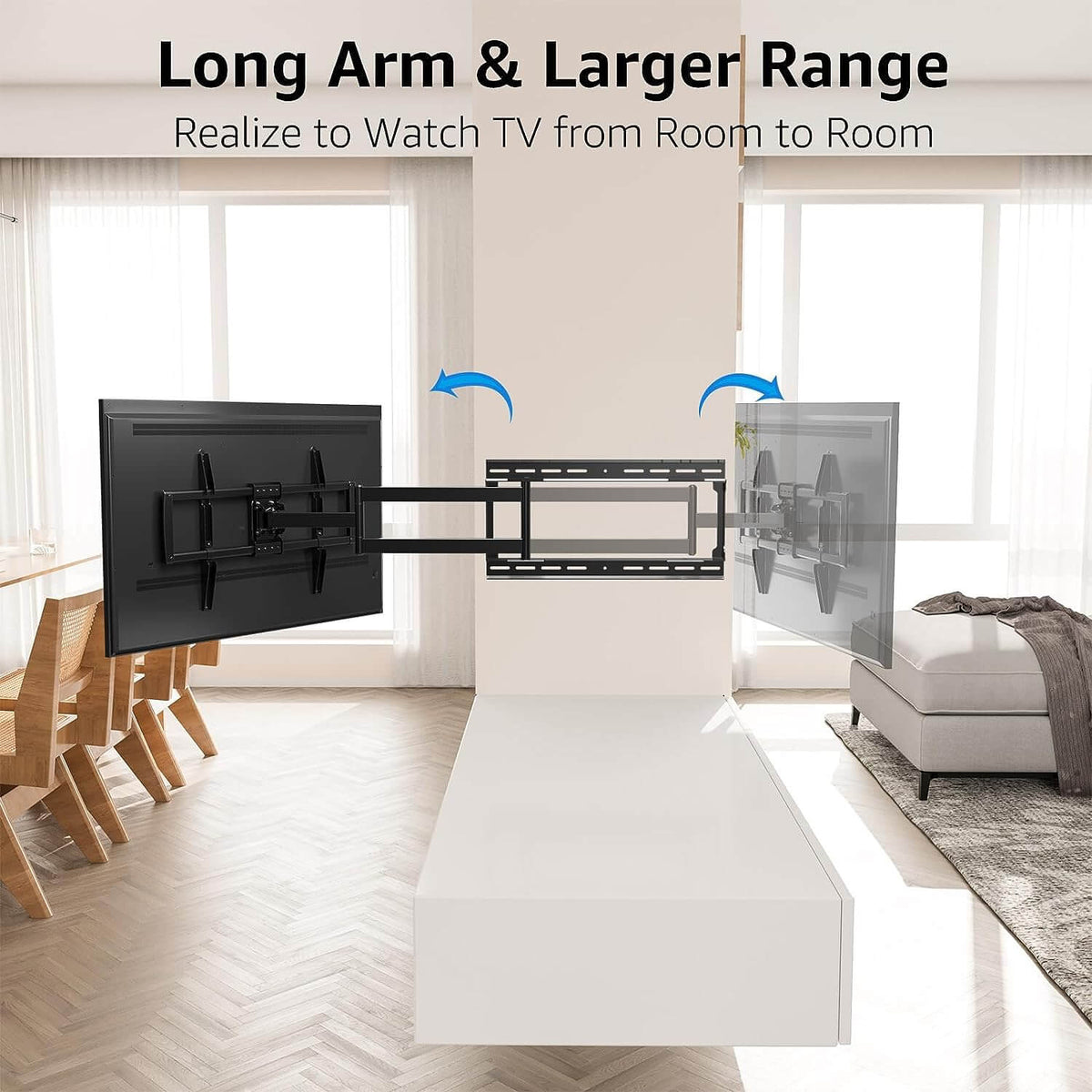 MOUNTUP Full Motion TV Wall Mount For 37"-75" TVs MU0019