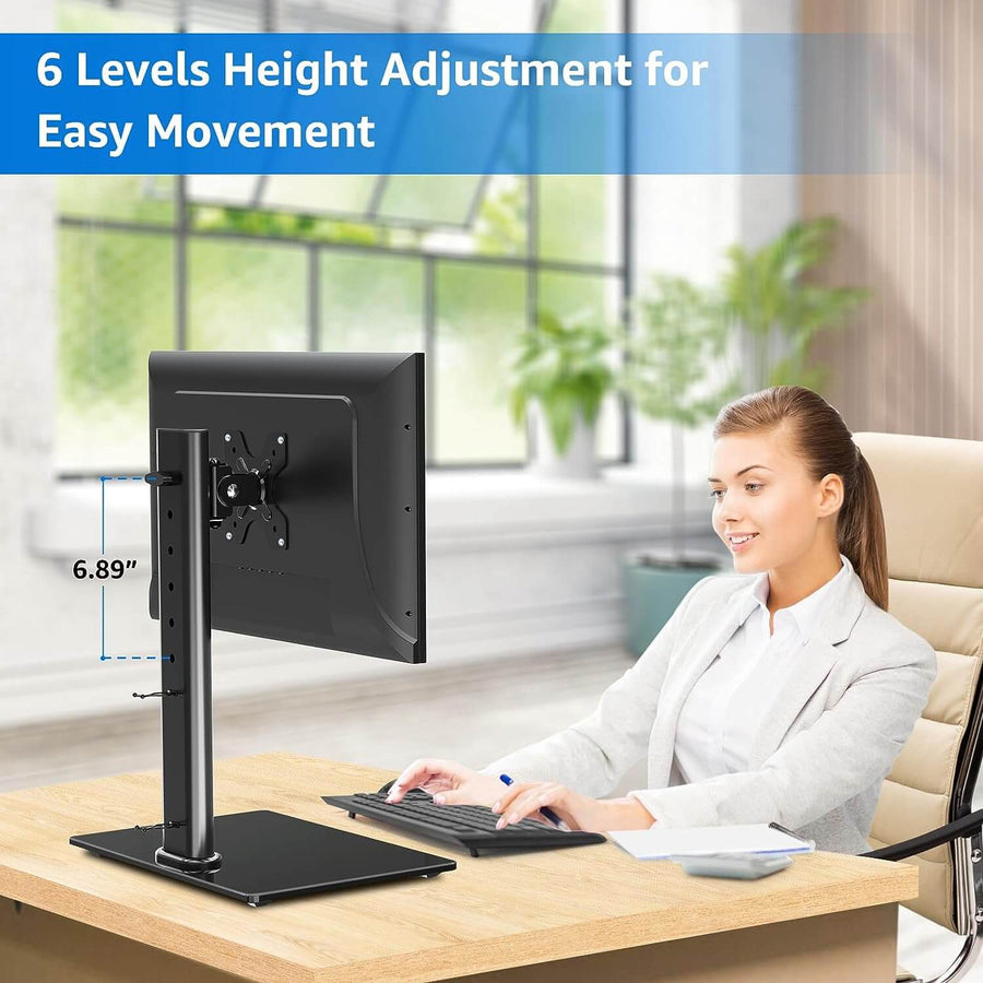 MOUNTUP Single Monitor Desk Stand for 13''-32’’ Monitors MU1003