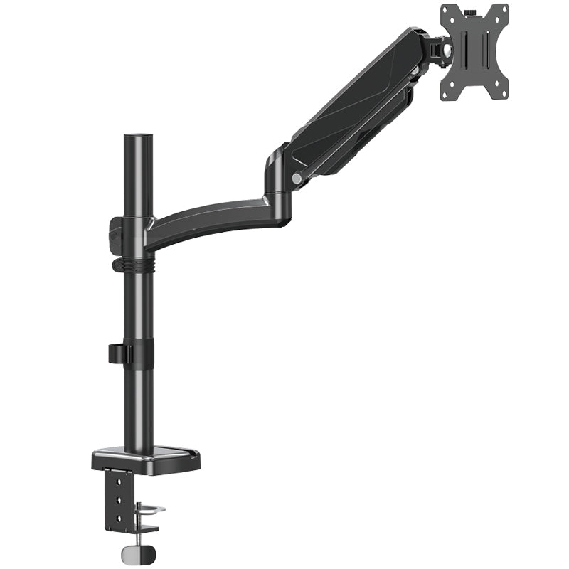 MOUNTUP Single Monitor Mount with Gas Spring, Height Adjustable Post