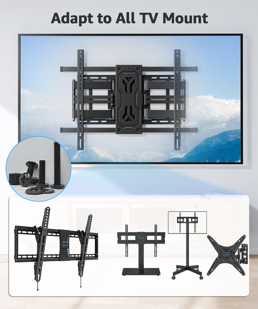 MOUNTUP Universal TV Mounting Hardware Screw Kit with Box - M4 M6 M8 S