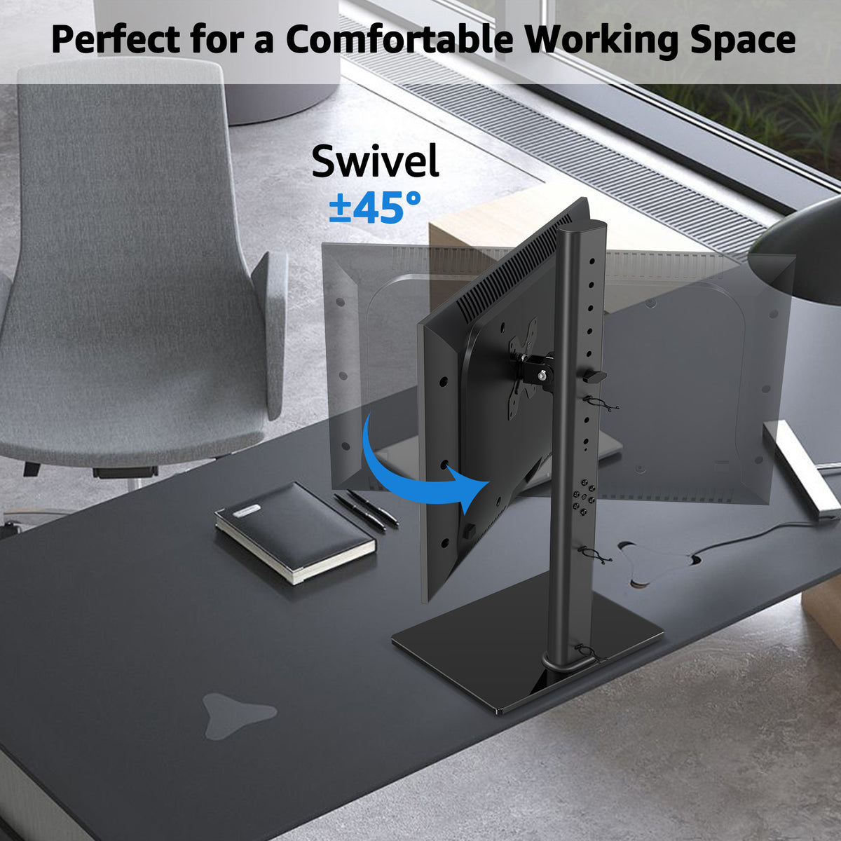 Vertical Dual Monitor Stand for 13"-42'' Monitors MU1005 – MOUNTUP