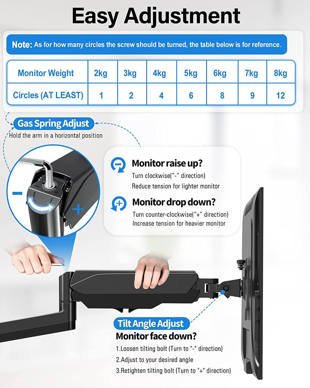Dual Monitor Wall Mount Black for Two Monitors Max 32 inch - MOUNTUP