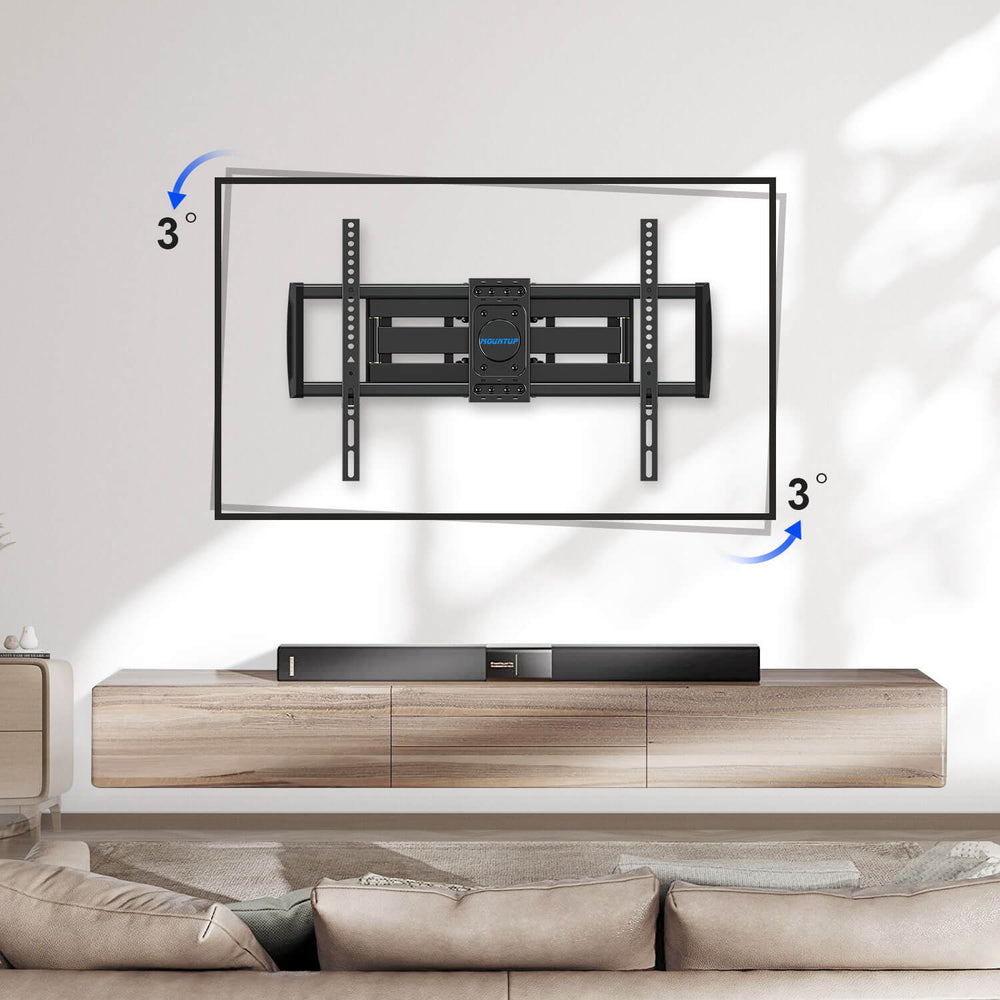 Home Full Motion TV Wall Mount for 42''-75'' TVs up to 16'' Wood Stud ...